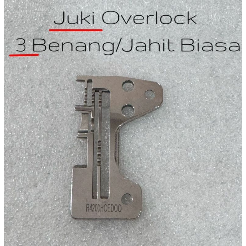 Juki Overlock Needle Plate/3Benang/Jahit Biasa/Piring Mesin Jahit Tepi ...