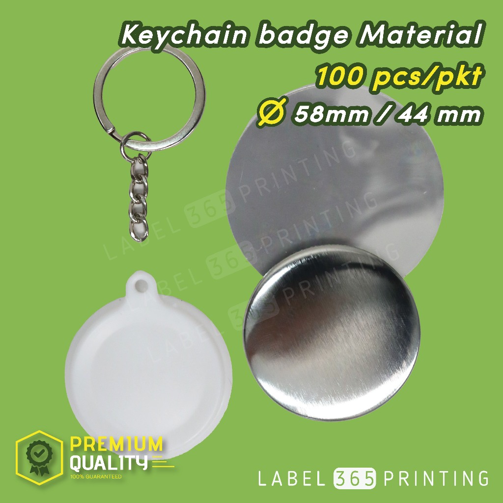 44mm Key Chain Button Badge Material( 100pcs/pkt ) | Long Chain ...