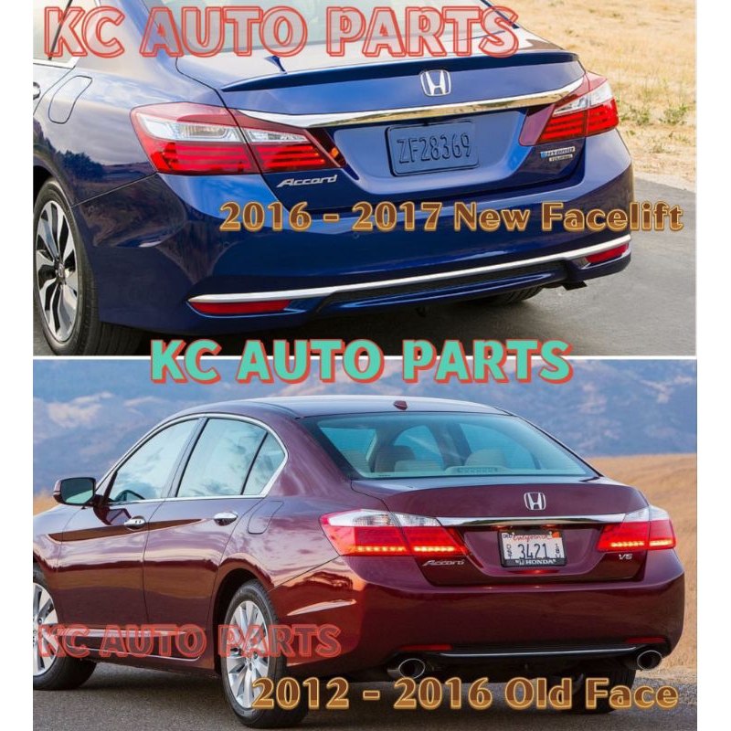 HONDA ACCORD 2013 - 2016 T2A T2M Rear Taillamp Bonnet Trunk Lid Back Up ...