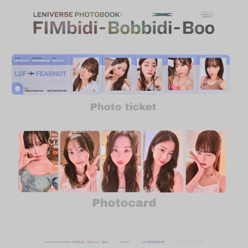 LE SSERAFIM LENIVERSE FIMbidi-Bobbidi-Boo PHOTOBOOK MEMBER SET | Shopee Malaysia