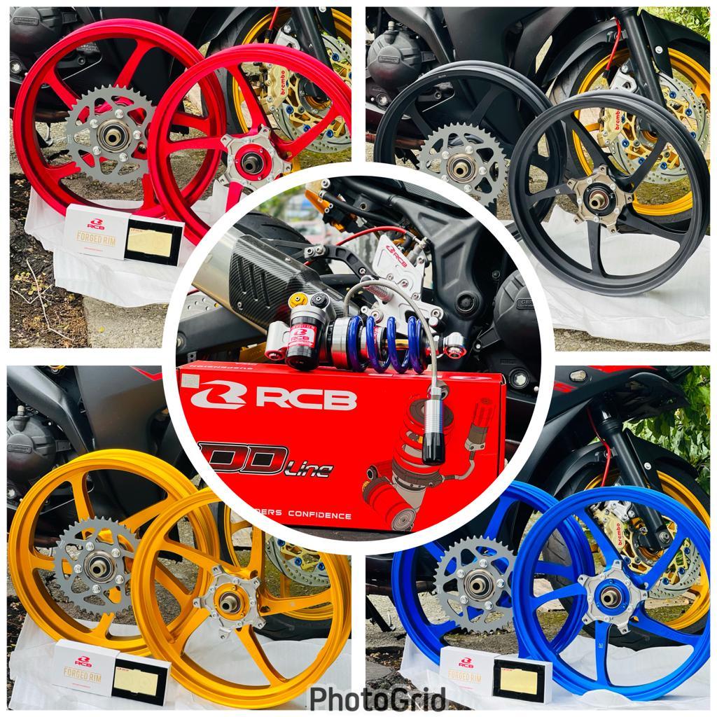 Combo Offer Set!! RCB FG525 Forged Rim For Yamaha R25 V1 V2 V3 MT25 ABS ...