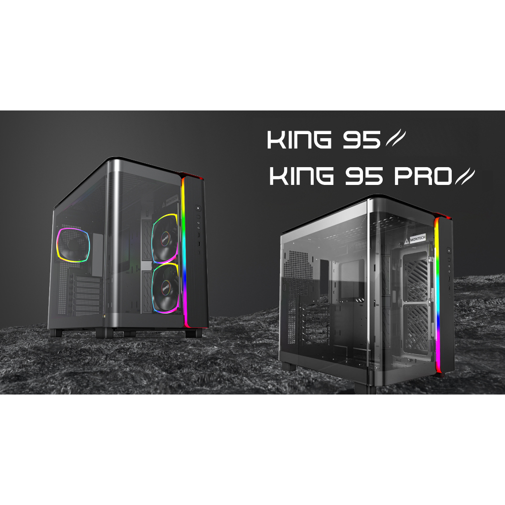 MONTECH KING 95 Pro Dual-Chamber ATX Mid-Tower Argb Lighting,High ...