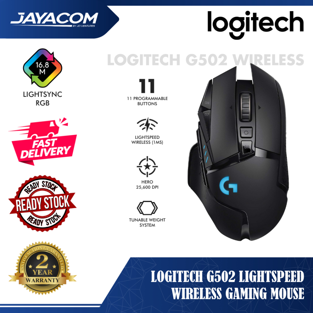 Logitech G502 Lightspeed Wireless Gaming Mouse | Shopee Malaysia