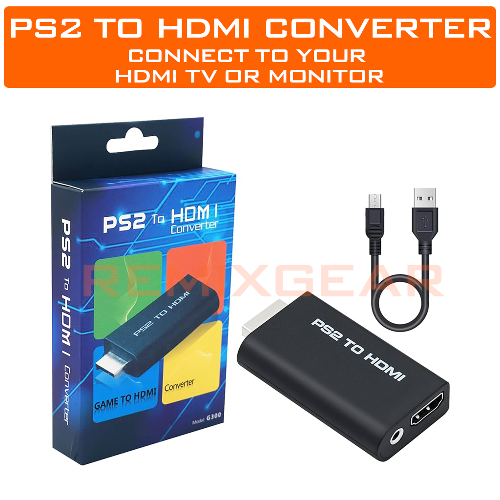 All PS2 to HDMI 480i/480p/576i Audio Video Converter with 3.5mm Audio ...