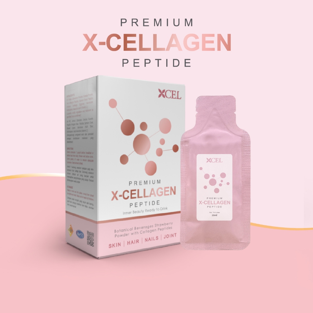 Premium X-cellagen Peptide Best Beauty Collagen Supplement Product 改善皮肤弹性与光泽，促进头发和指甲健康，增强骨骼和关节健康 ...