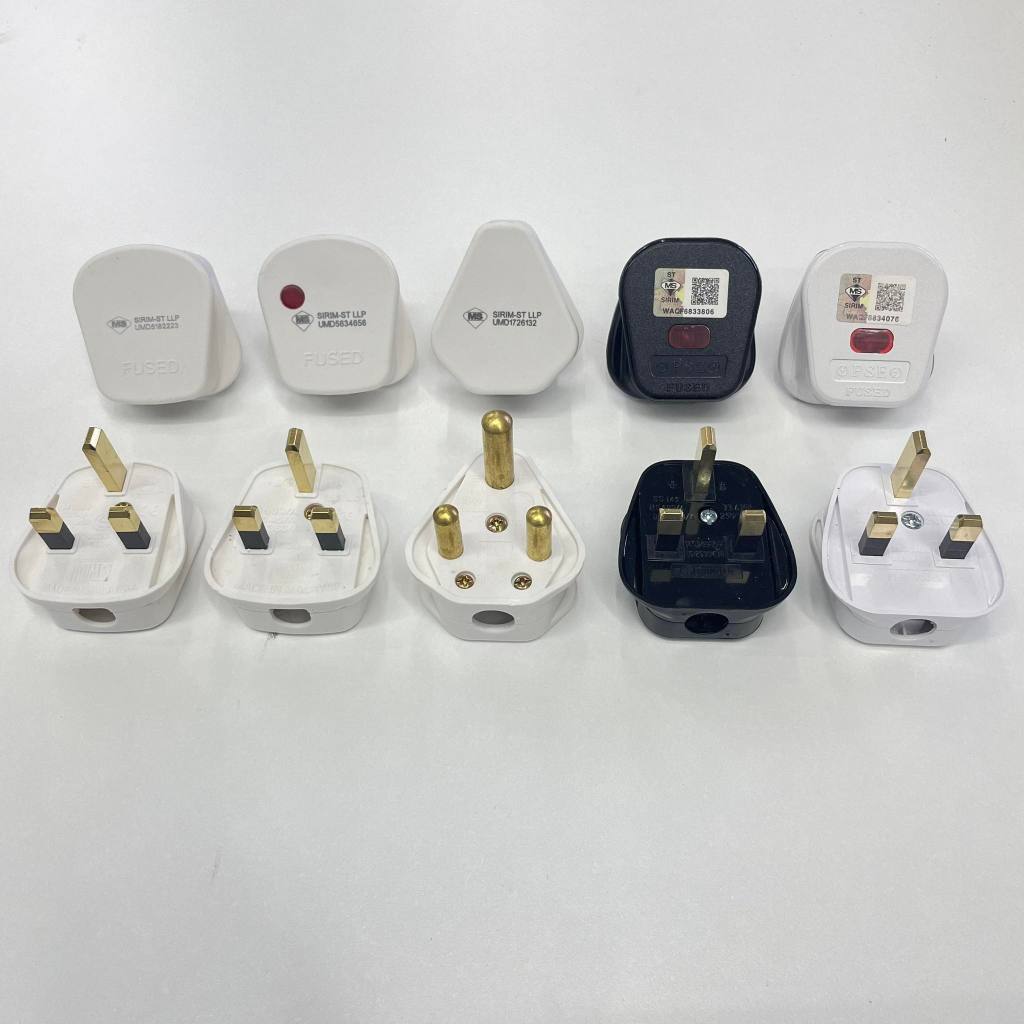 Pro. Plug Top13A 15A Neon lamp electrical plug 3pin wiring plug socket ...