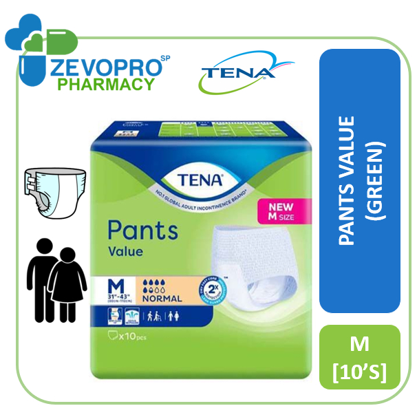 TENA PANTS VALUE M / L / XL [GREEN] | Shopee Malaysia