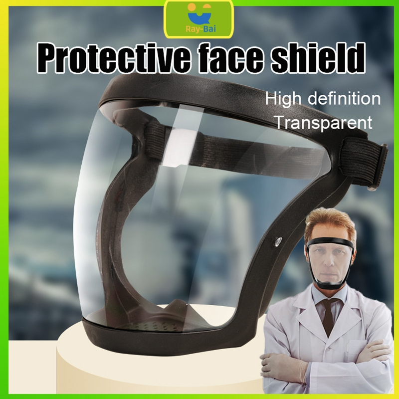 Transparent Full Face Protection Shield Reusable Dustproof Cover Sports ...