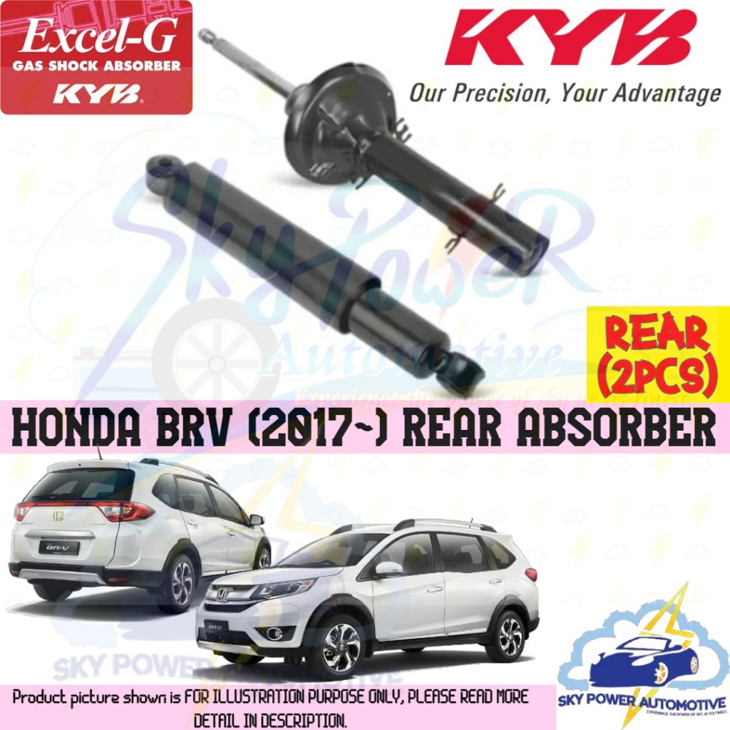 HONDA BRV (2017~) KAYABA (KYB) EXCEL-G GAS SHOCK ABSORBER (REAR 2PCS ...