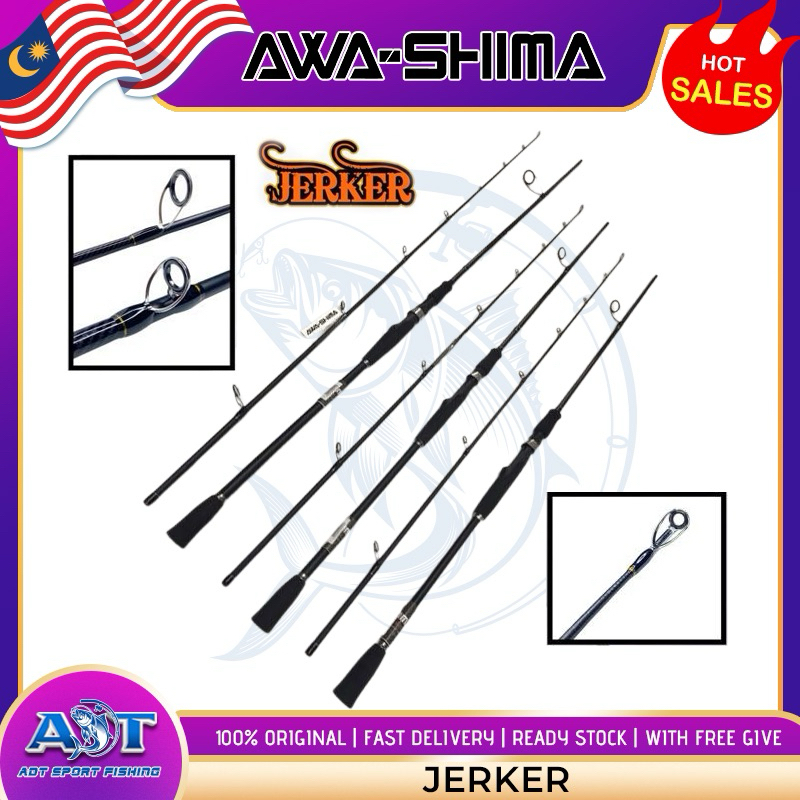 awashima Jerker rod (2 PIECE SPINNING / CASTING ROD) | Shopee Malaysia