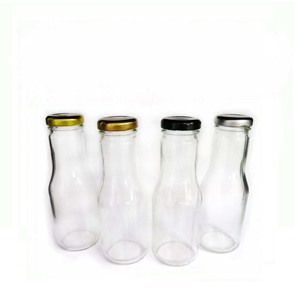 Air Tight Glass Bottle / Juice Bottle / Sauce Bottle / Botol Kaca ...