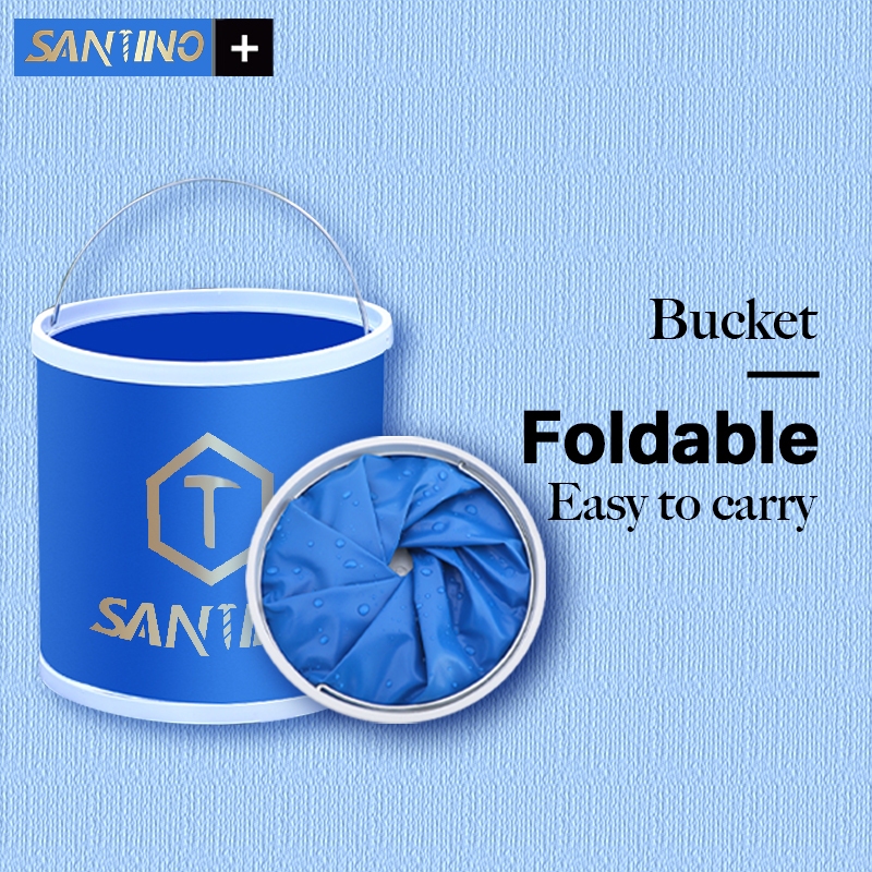 Portable Folding bucket （20L)Tong air besar simpan air Foldable bucket ...