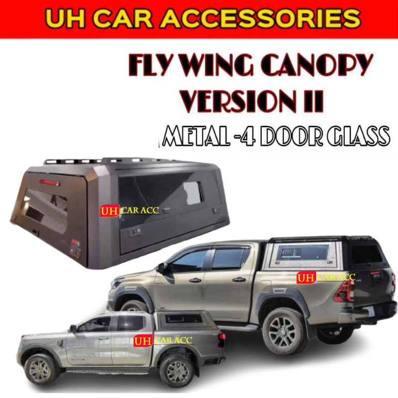 TOYOTA HILUX VIGO REVO ROCCO ROGUE BULLTEC V2 METAL FLY WING CANOPY | Shopee Malaysia