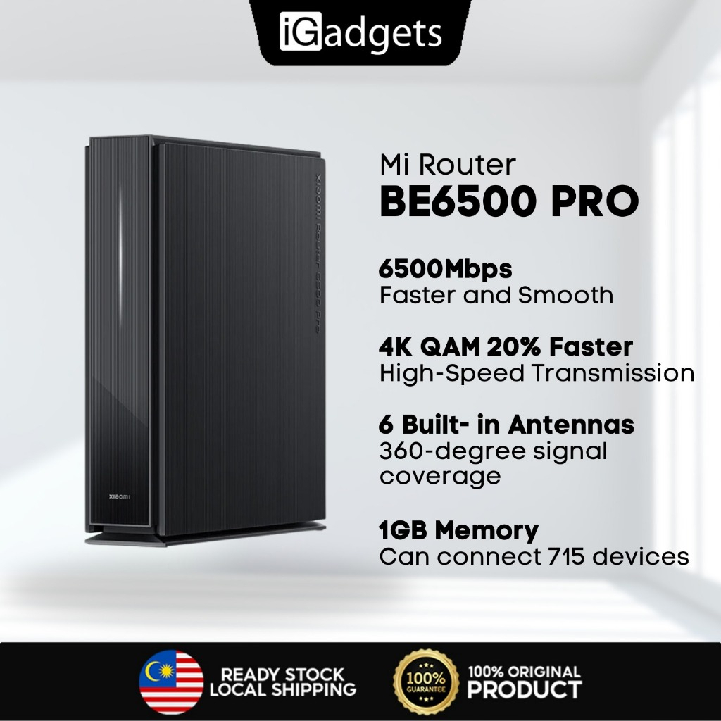 Xiaomi BE6500 Pro wifi 7 Dual Band Router 路由器 | Shopee Malaysia