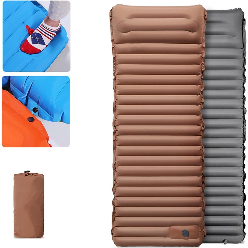 0.9KG Ultralight Self-inflating Air Camping Mattress Widen Sleeping Pad ...