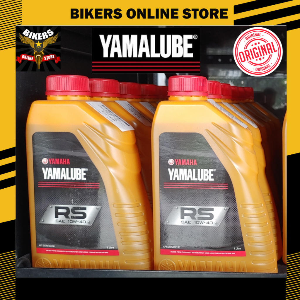 100% ORIGINAL YAMALUBE RS SAE 10W-40 MINYAK ENGINE 4T 10W-40 4T ENGINE ...