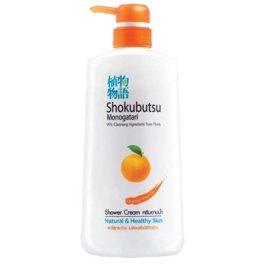 SHOKUBUTSU MONOGATARI SHOWER CREAM Orange Peel Oil Orange Color 500 ml ...