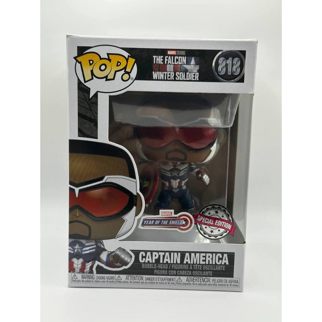 Funko pop! Marvel The Falcon And Winter Soldier #818 Captain America ...