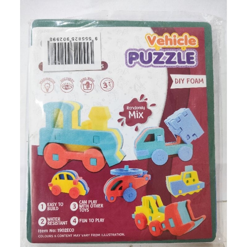 [Ready Stock] DIY 3D Foam Puzzle Kindergarten Boardgame Building Blocks ...