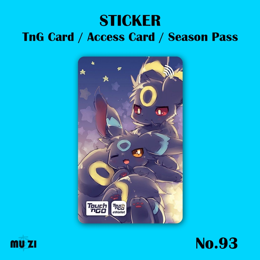 Pokemon TnG Card STICKER NFC STICKER Waterproof Thick Hard Material ...