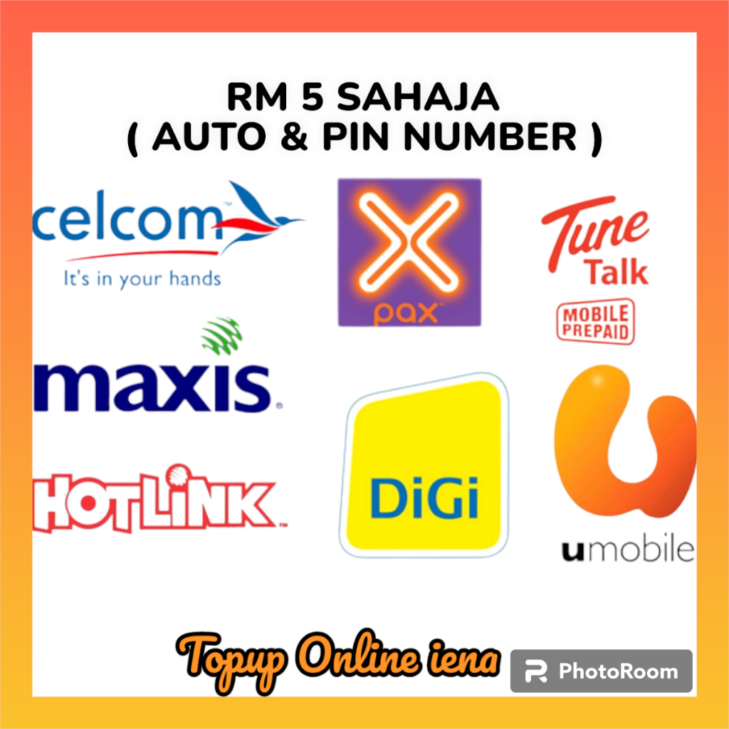 RM 5 ALL TELCO !!! - prepaid ( AUTO RELOAD / PIN NUMBER ) | Shopee Malaysia