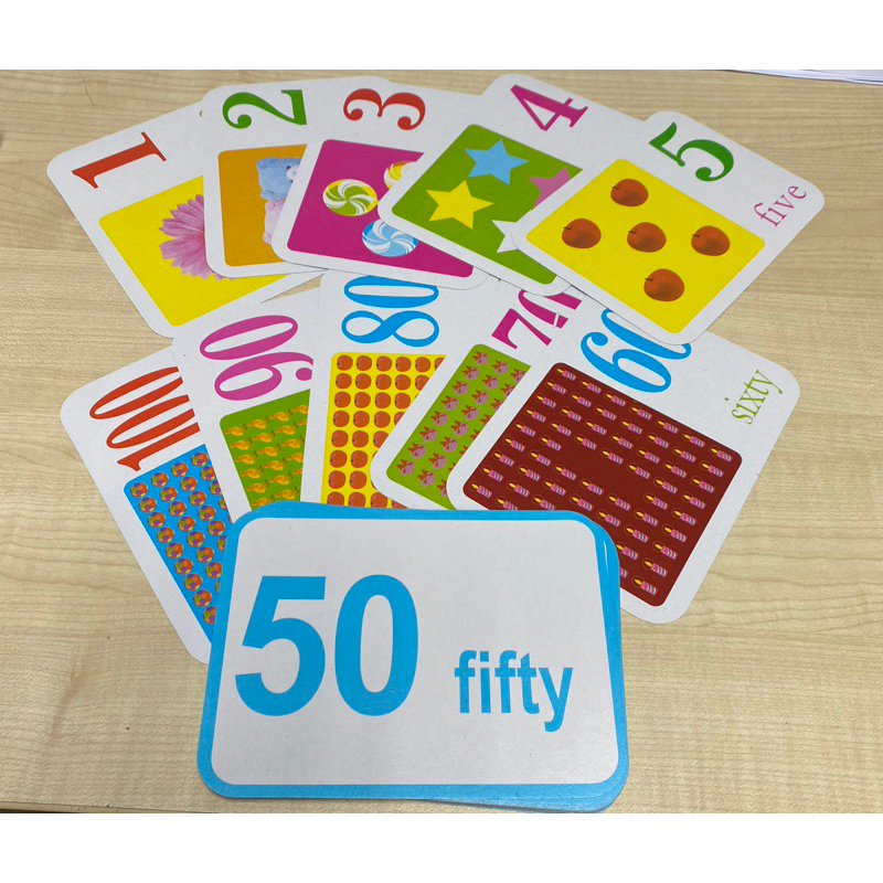 Kids Learning Flash Card Number 1-100 (28pcs) | Shopee Malaysia