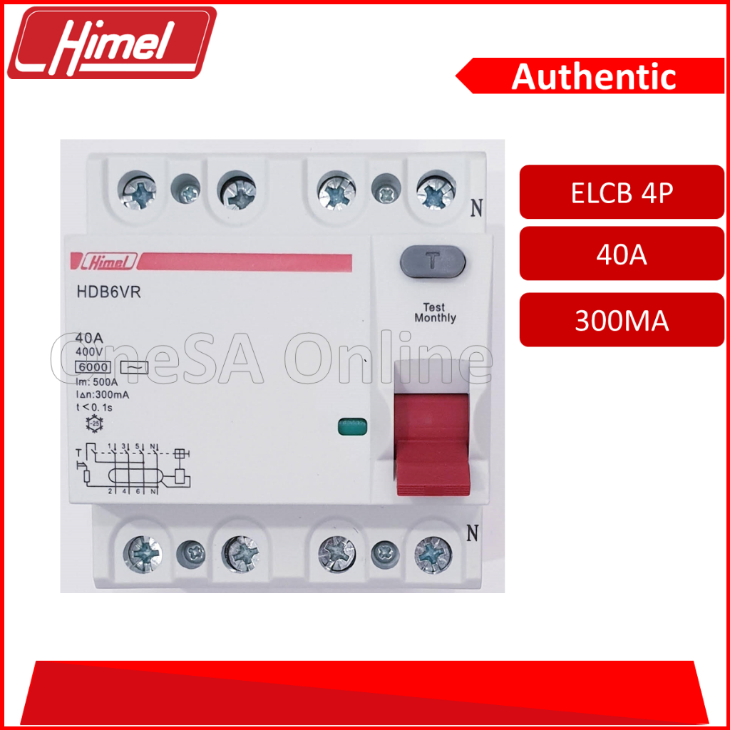 HIMEL ELCB 4P 40A 300MA(HDB6VR440TC) | Shopee Malaysia