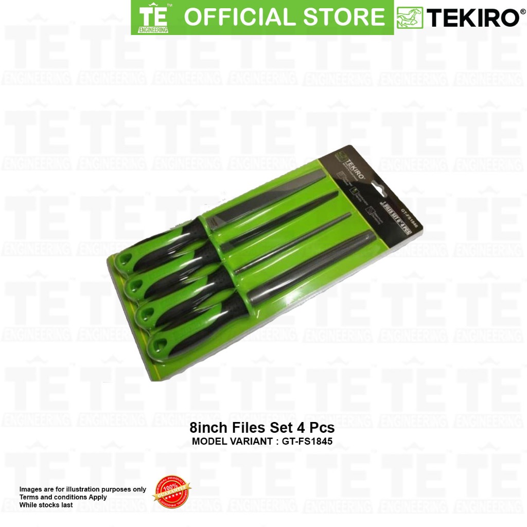 Tekiro 8inch Files Set 4 Pcs (MODEL VARIANT : GT-FS1845) | Shopee Malaysia