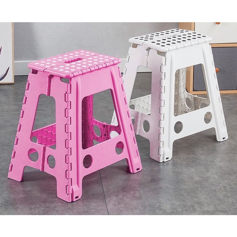 45cm Folding Stool Plastic Portable Foldable Multipurpose Chair / Stool ...