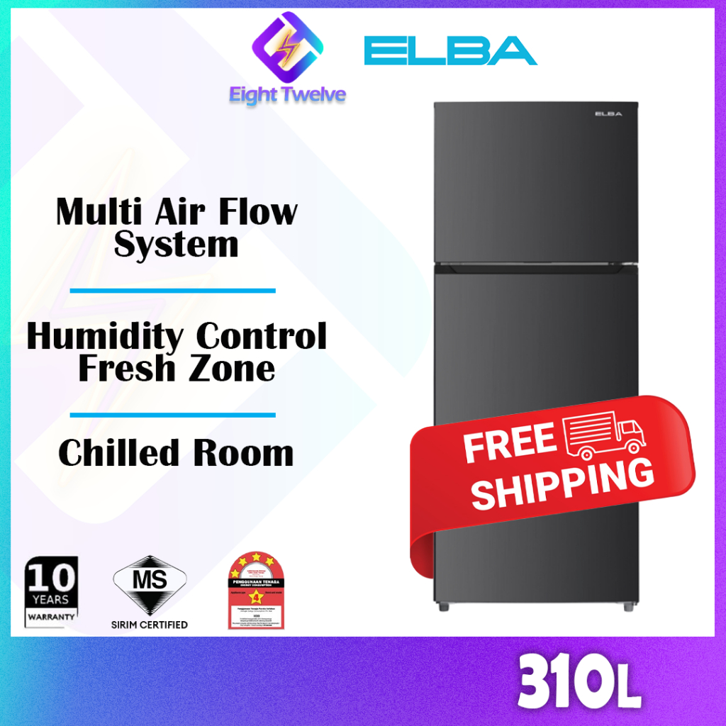 [NEW] Elba 250L / 310L Fridge 2 Doors Peti Sejuk | Shopee Malaysia