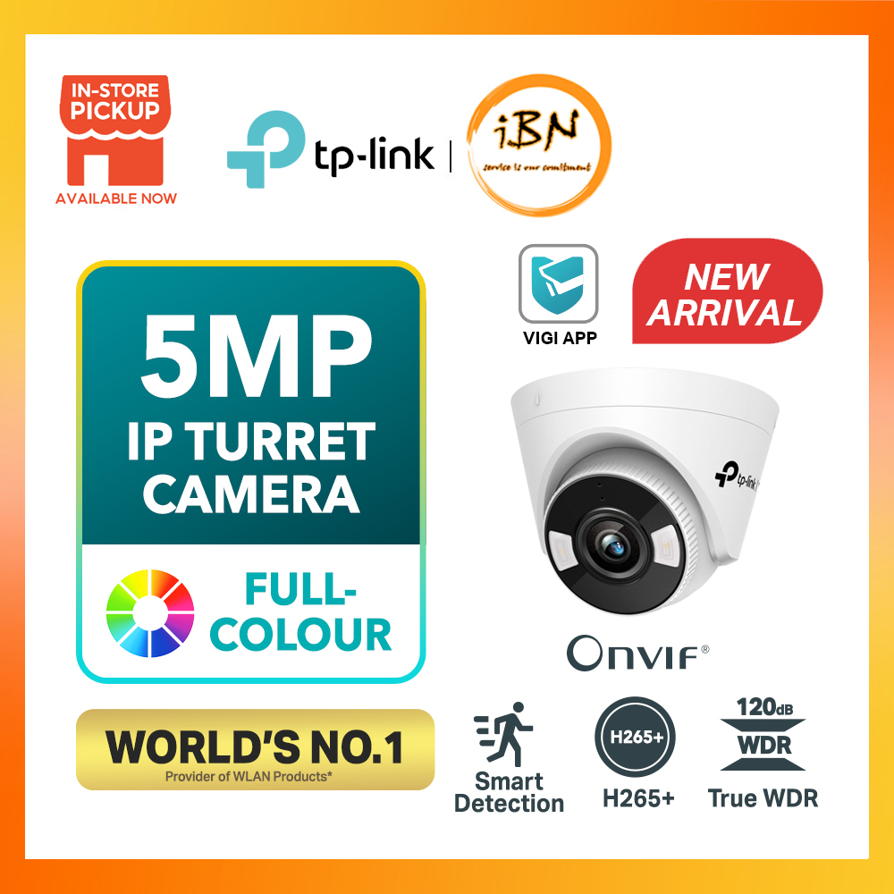 TP-Link 5MP CCTV VIGI C450 - Indoor Full-Color Super-High Definition ...