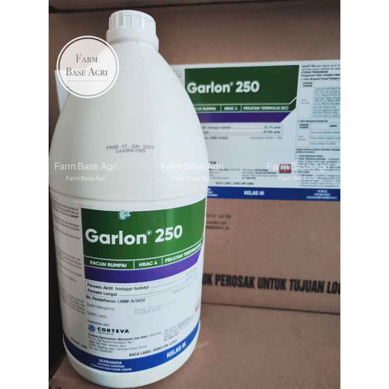 4L Garlon 250 DOW Herbicide Racun Rumpai - bunuh pokok & anak kayu ...