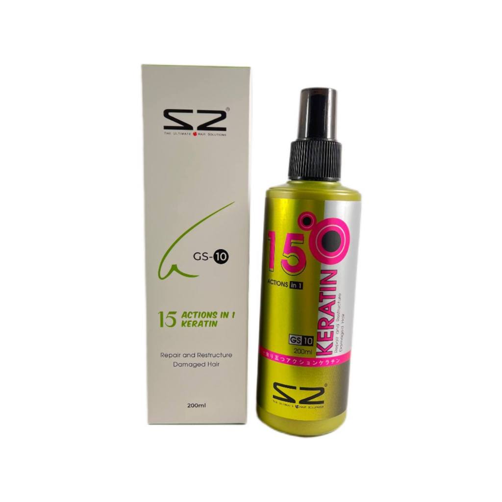 S2 GS10 Keratin （15 in 1）leave in cream蛋白质修复液200ml | Shopee Malaysia
