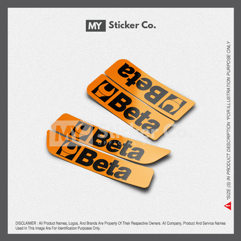 Sticker : Beta (Pair - 2 Pieces/Set) | Shopee Malaysia
