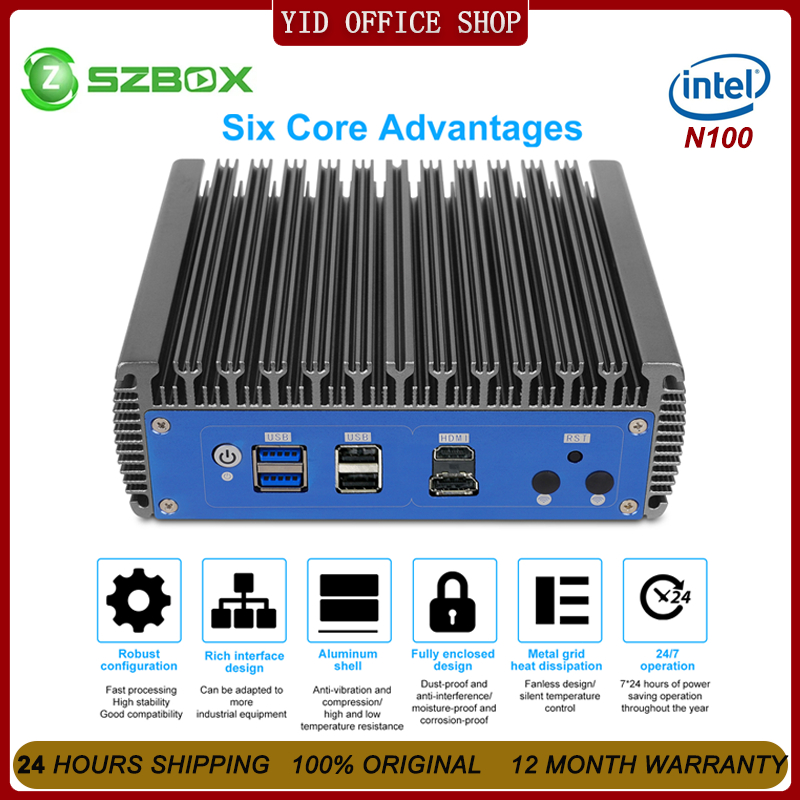 X4A Soft Router N100 Mini PC Dust Proof Fanless System Firewall VPN ...