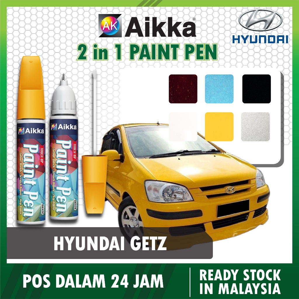 [ HYUNDAI GETZ ] Aikka Cat Pen Cat Hilang Calar 2 in 1 Touch Up Pen ...