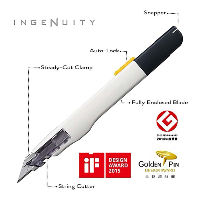 Original SDI Ingenuity Precision Craft Knife Cutter 0443C Stationery 9mm Art Blade | Shopee Malaysia