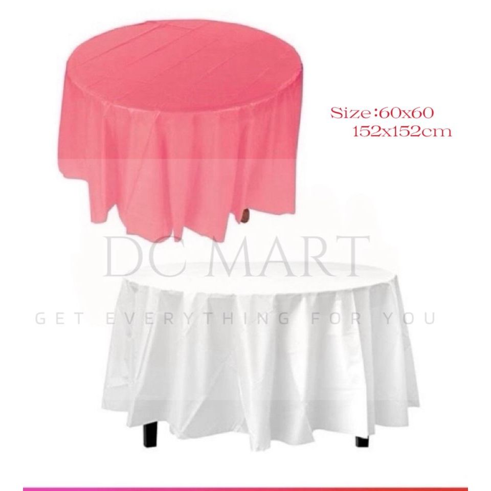 Disposable Plastic Table Cloth Dinner / Alas Meja Plastik Pakai Buang ...