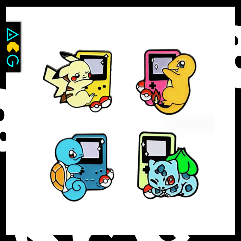 Gameboy Pokemon Design Metal Brooch Pin (1pc) | Shopee Malaysia