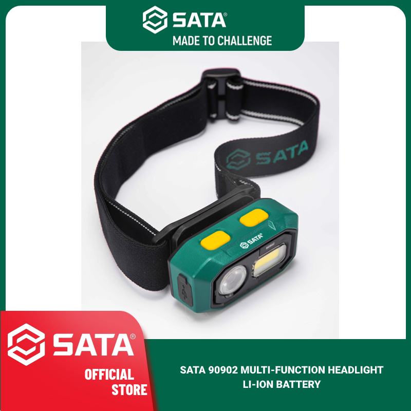 SATA 90902 MULTI-FUNCTION HEADLIGHT LI-ION BATTERY / HEAD LAMP ...