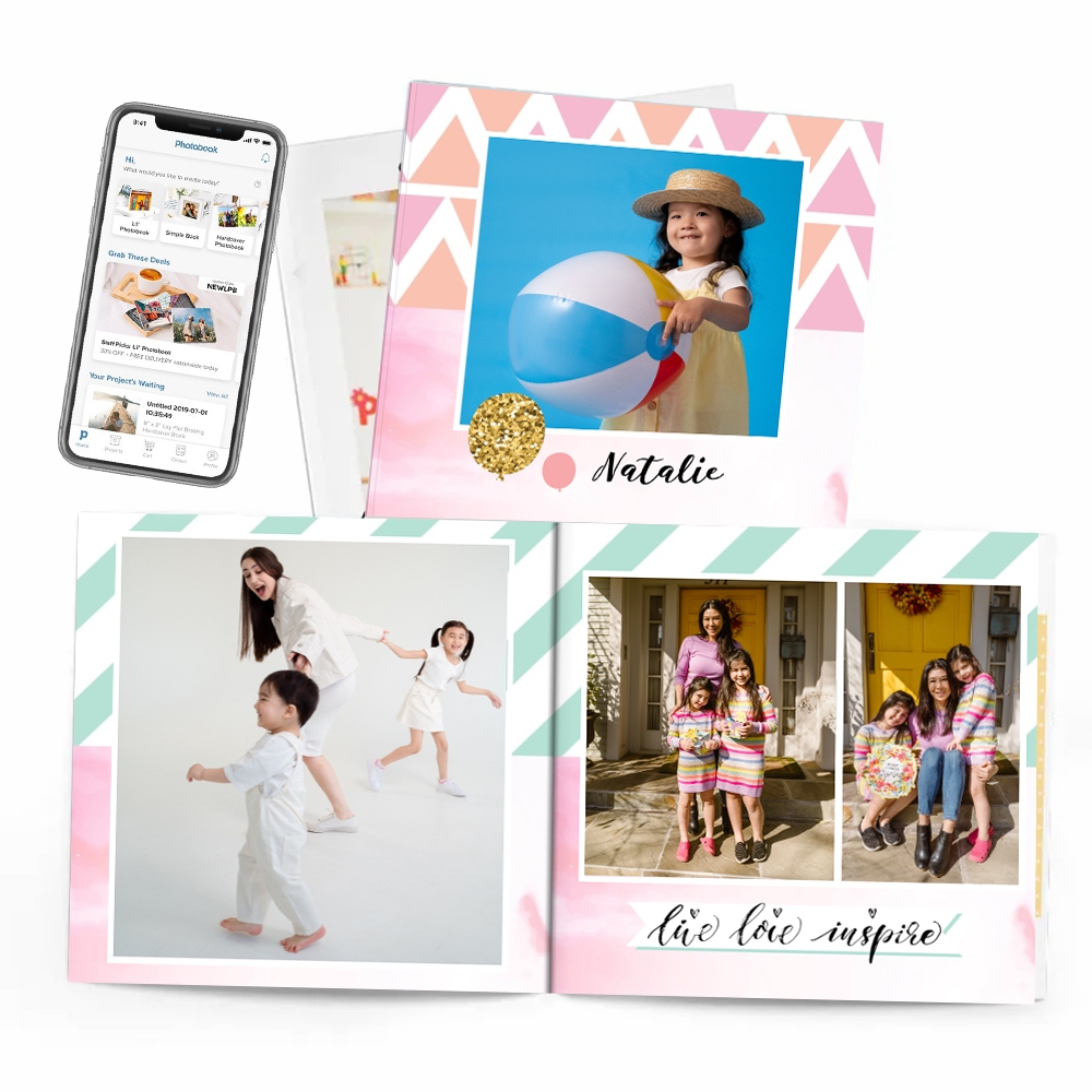 [App] Softcover 6" x 6" 40 pages photo album (Kids Fun Book) | Shopee ...