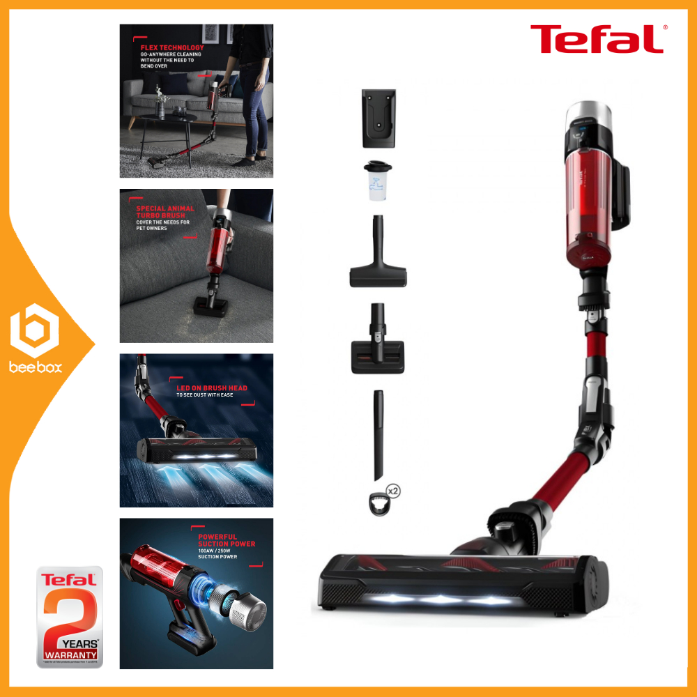 Tefal TY2079 Vacuum Cleaner X-Force Flex Handheld Stick Cordless Flexi ...