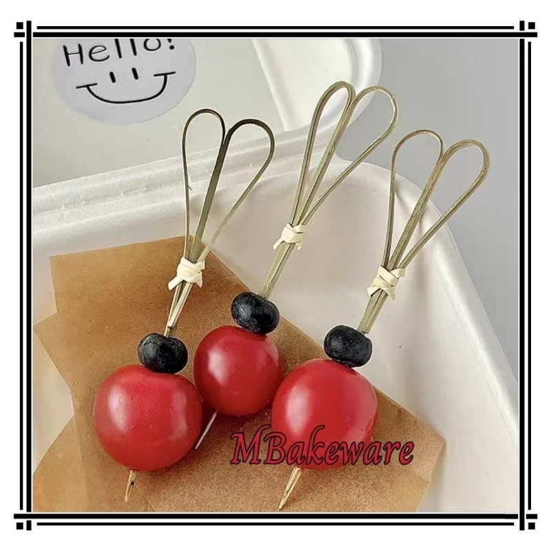 【Mbakeware】100pcs+- Natural Bamboo Knot Pick Cocktail Knot Pick ...