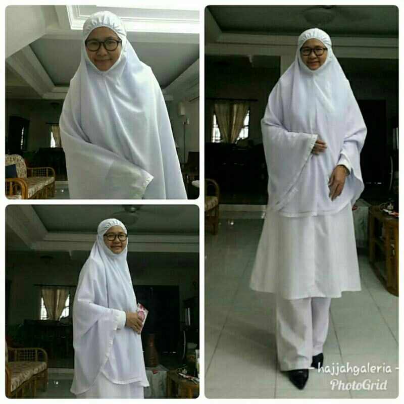 UMRAH HAJI SET JUBAH SELUAR DAN MINI TELEKUNG | Shopee Malaysia