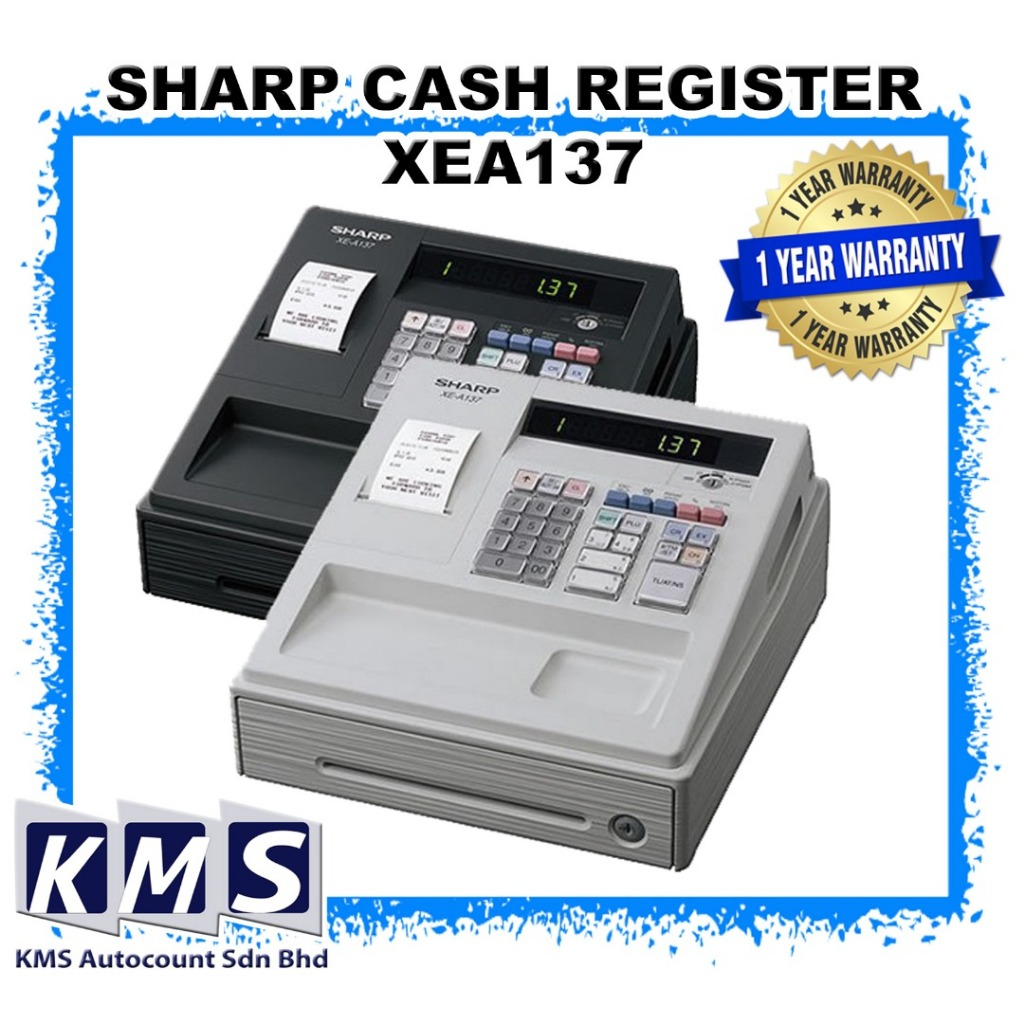 SHARP XE-A137 / XEA137 / XE-A137BK Cash Register READY STOCK | Shopee Malaysia