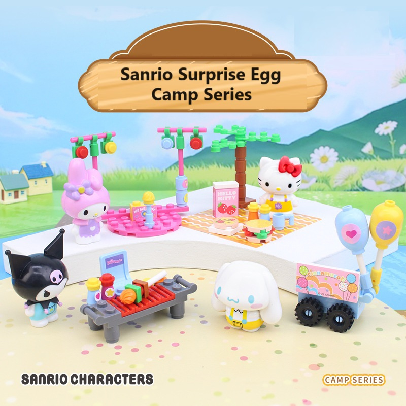 Sanrio Surprise Egg Kuromi My Melody Cinnamoroll Hello Kitty Block ...
