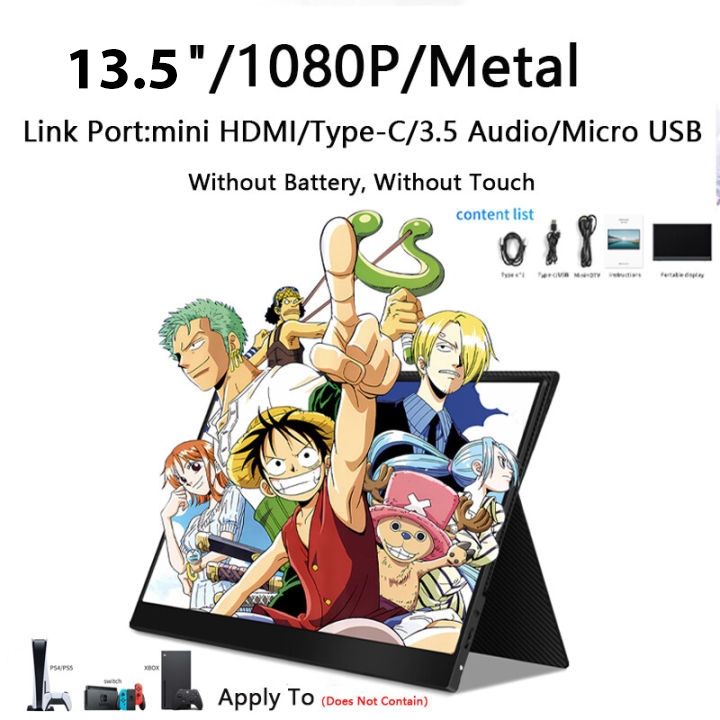 Portable Monitor Pc 15.6 Inch Nintendo Switch Ps4 75Hz 1080p Pc Expose ...