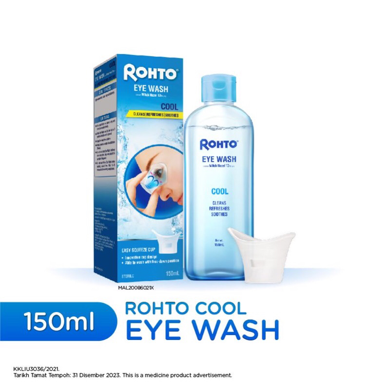 ROHTO EYE WASH / eye solution / air contact lens | Shopee Malaysia