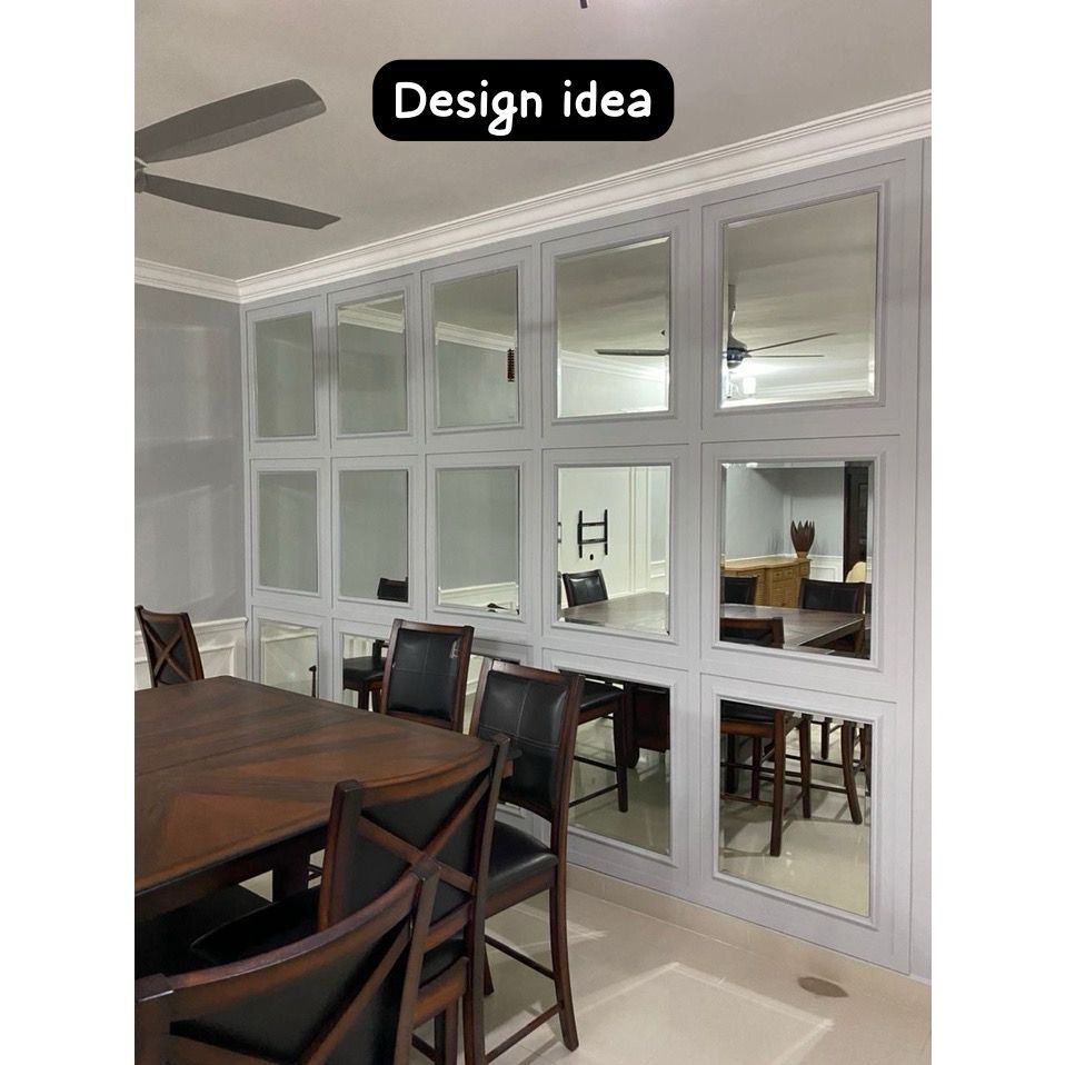 Grand Mirror Bevel Wall Deco (450mm x 450mm) | Shopee Malaysia