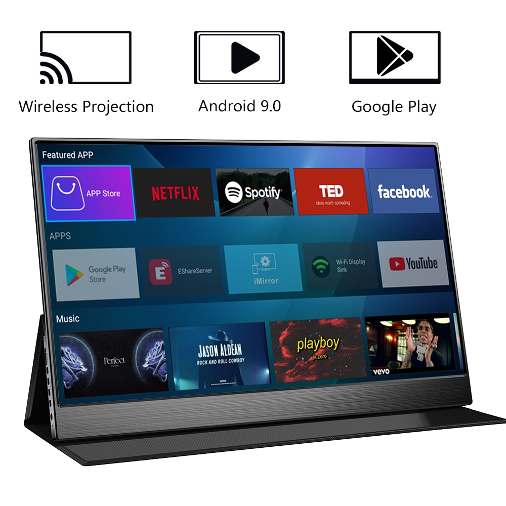 【Local Delivery】EGOBAS 15.6 Battery Touchscreen Portable Monitor 1080P ...